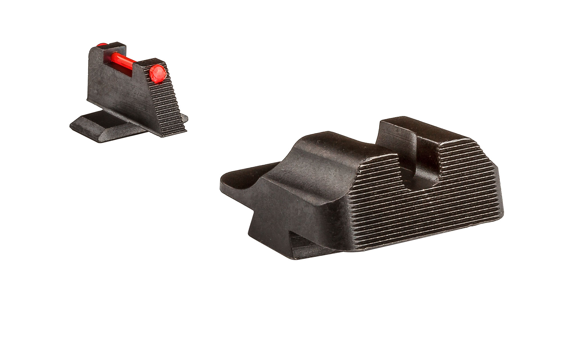 Serrated Rear Sight and Fiber Optic Front Sight - Warren Tactical Series