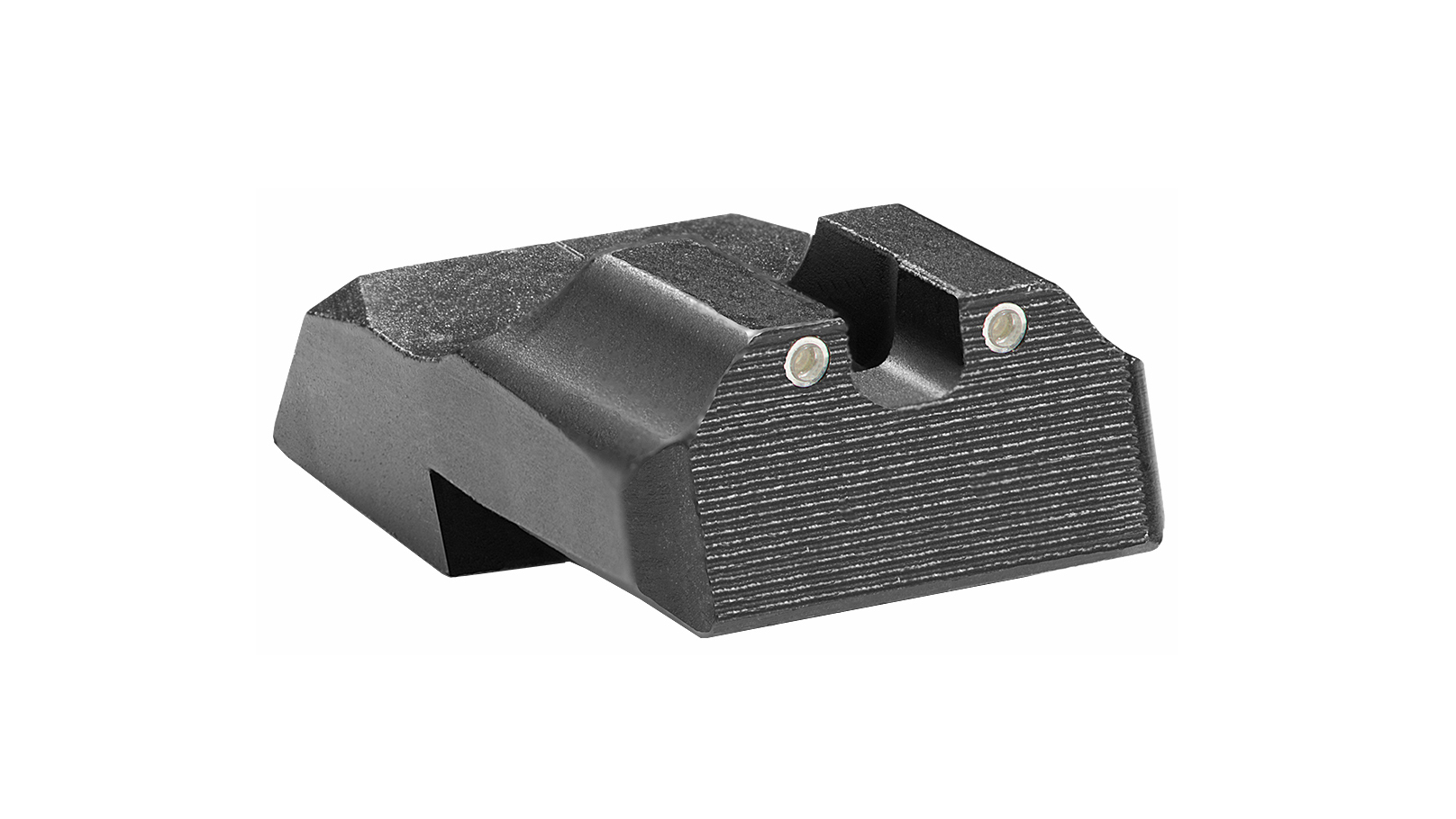 2 Lamp Tritium Rear Sight, Novak Cut - Warren Tactical Series